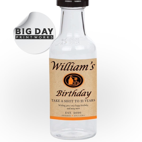 Mini Bottle Labels - Etsy