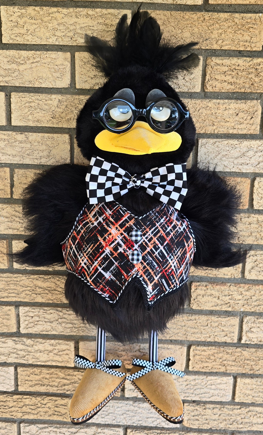 Edgar Allen Crow Wreath Attachment - Etsy