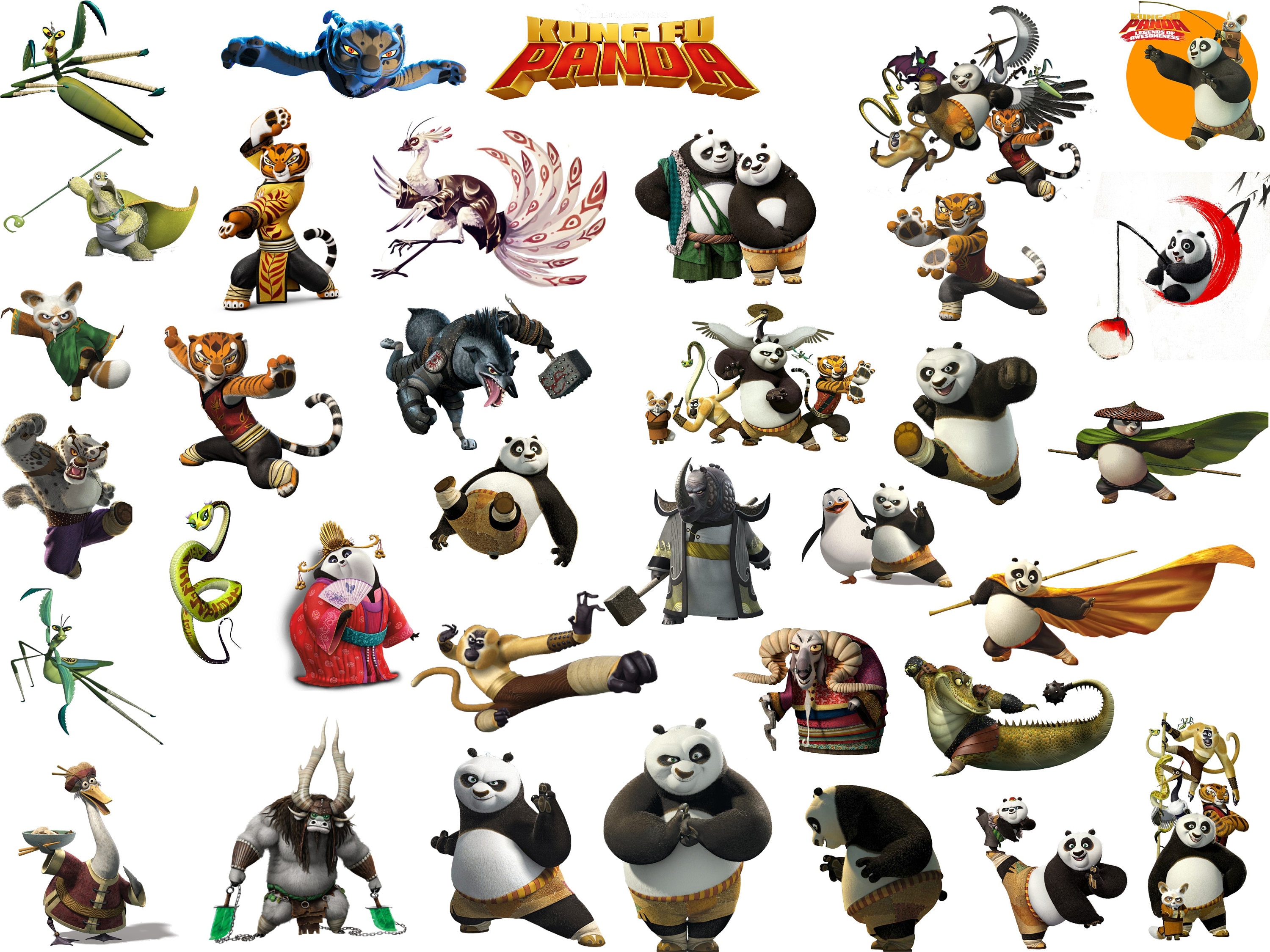 35 Pieces Kung Fu Panda Png - Etsy