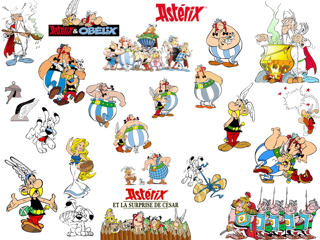 22 Asterix and Obelix PNG - Etsy