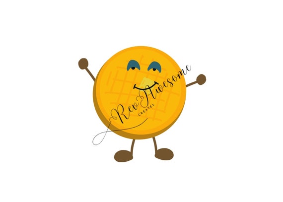 Happy Waffle SVG/PNG - Etsy