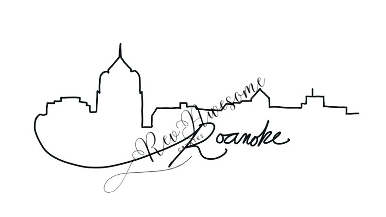 Roanoke City Outline SVG/PNG - Etsy