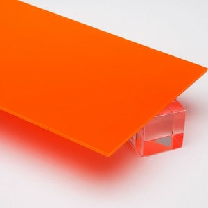 1/8" Solid Orange Acrylic Plexiglass Opaque Sheet 12" X 12" AZM - Etsy