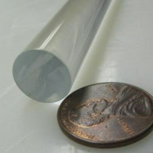 Translucent Blue Acrylic Round Rods 3/4" (0.75") Diameter, 12" Length ...