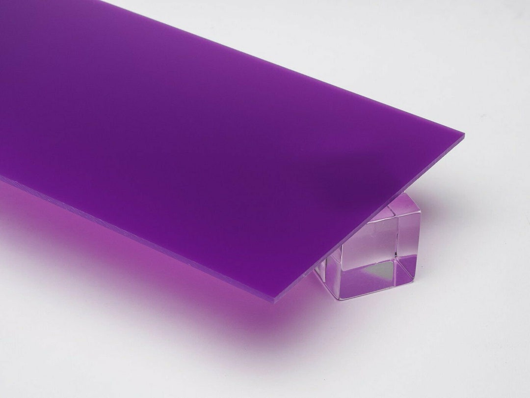 1/8" (3mm) Purple Violet 12"x12" Translucent Acrylic Plexiglass Sheet ...