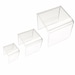 Clear Acrylic Riser 3 4 5" Stand Set Jewelry Collectible Showcase ...