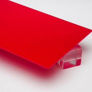 1/8" Solid Red Acrylic Plexiglas Sheet 24" X 12" Cast Acrylic AZM - Etsy