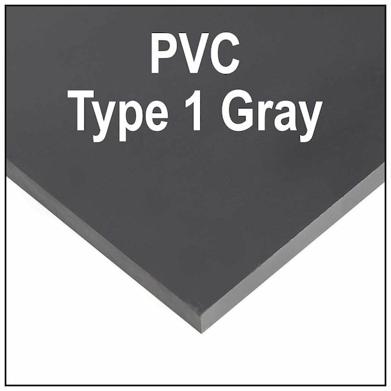 1/4 6mm Gray Polycarbonate PVC Type 1 Sheet 12x12 | Etsy