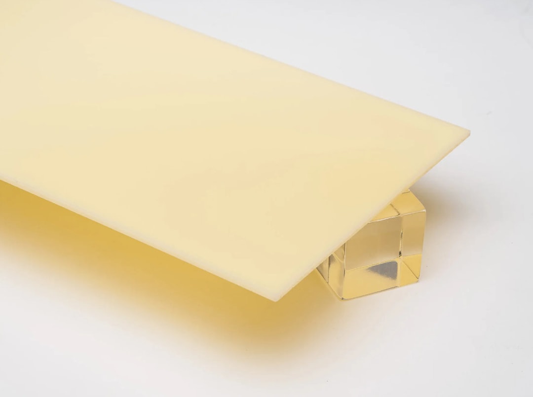 1/8" (3mm) Ivory Cream off White Acrylic Solid Color Plexiglass Sheet ...