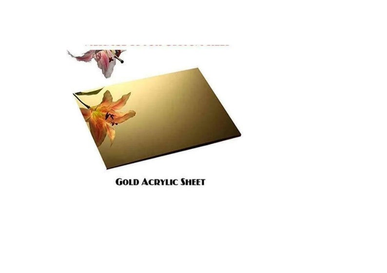 1/8" (3mm) Gold Mirror Acrylic Plexiglass Plastic Sheet 12" X 12" - Etsy