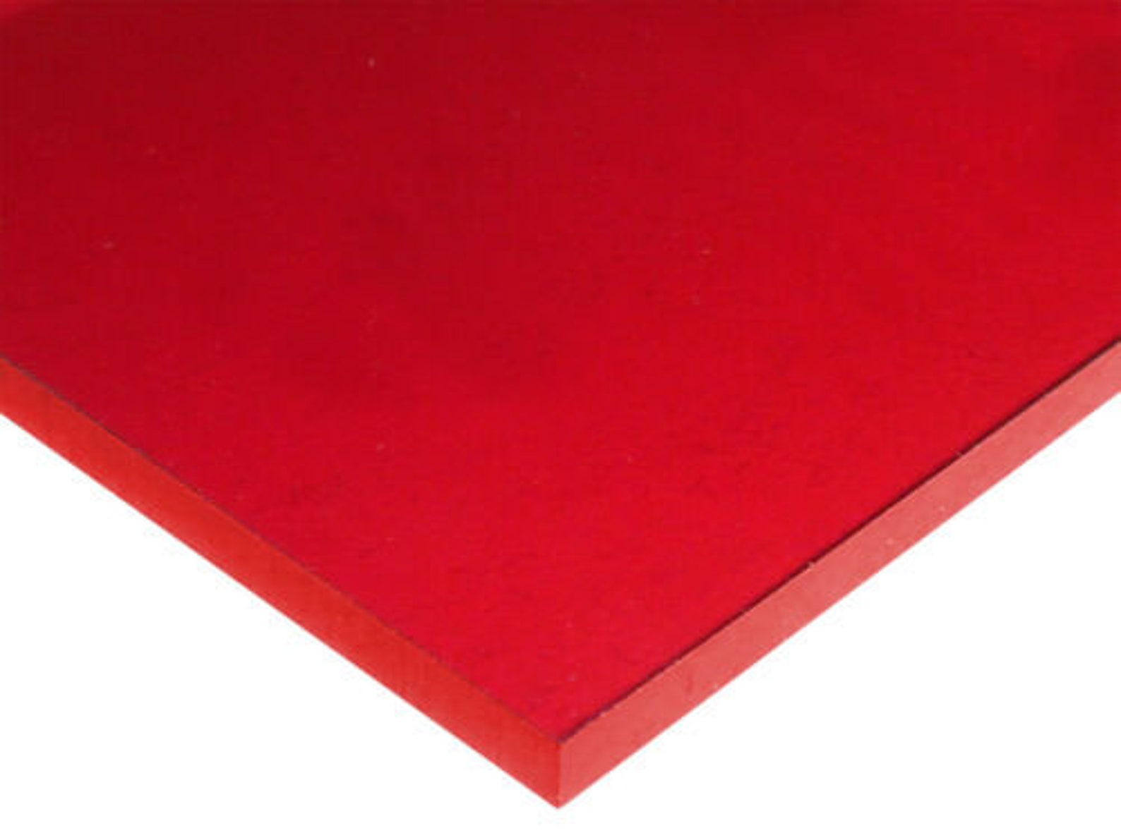 1/8" Transparent Dark Red Acrylic Plexiglass Sheet 24" X 12" Cast ...