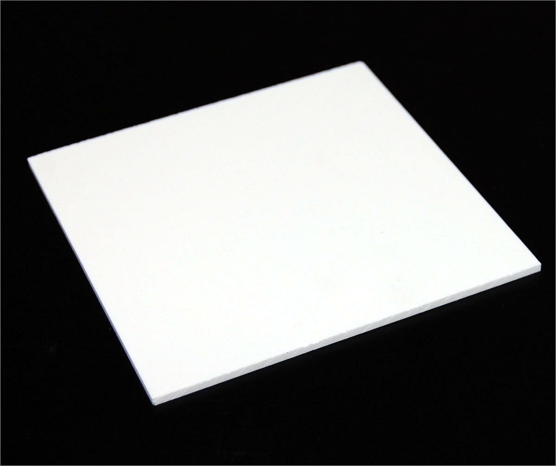SALE 1/4" (6mm) Solid White 12"x12" Poly Styrene High Impact Sheet ...