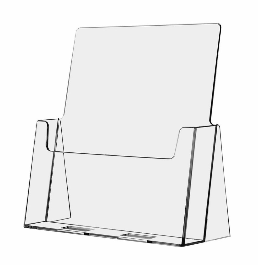 6 Pack Large Brochure Holder Flyer Stand Clear Display 8.5"x11" AZM ...