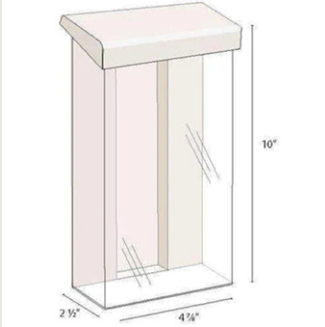 Outdoor Brochure Holder Tri Fold Flyer Box Real Estate Clear AZM ...