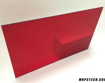 1/4 Transparent Dark Red Acrylic Plexiglass Sheet | Etsy