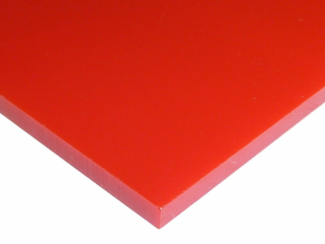 1/8 Solid Red Acrylic Plexiglas Sheet 24 X 12 Cast Acrylic AZM - Etsy