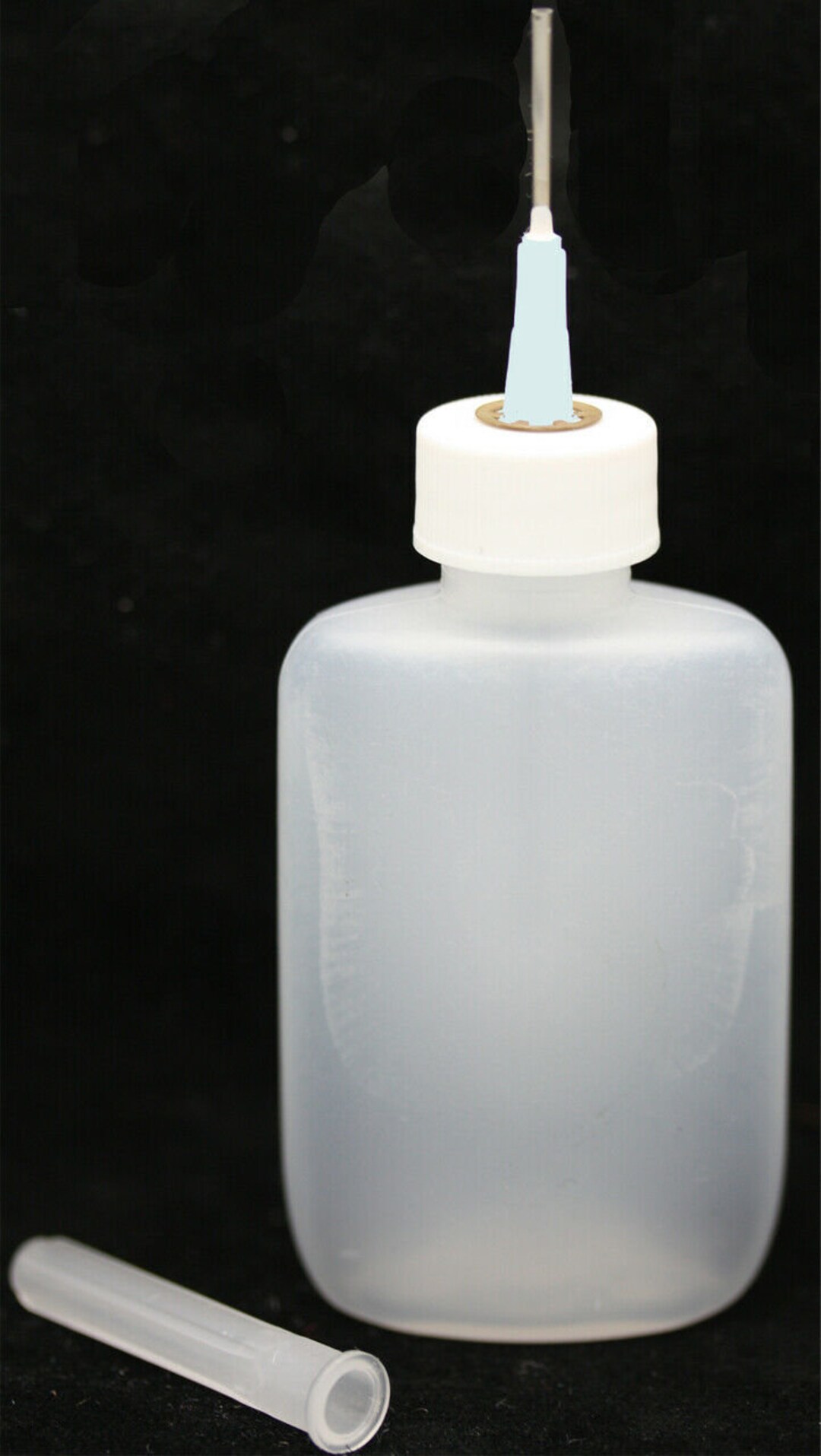 10 Pack 1-1/4oz Oval Bottle Plastic Solvent Applicator 16-gauge Needle ...
