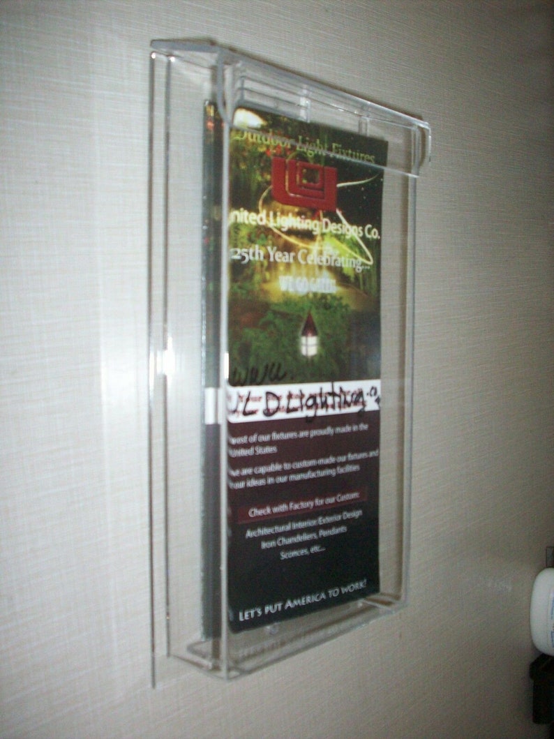 Outdoor Brochure Holder Tri Fold Flyer Box Real Estate Clear | Etsy