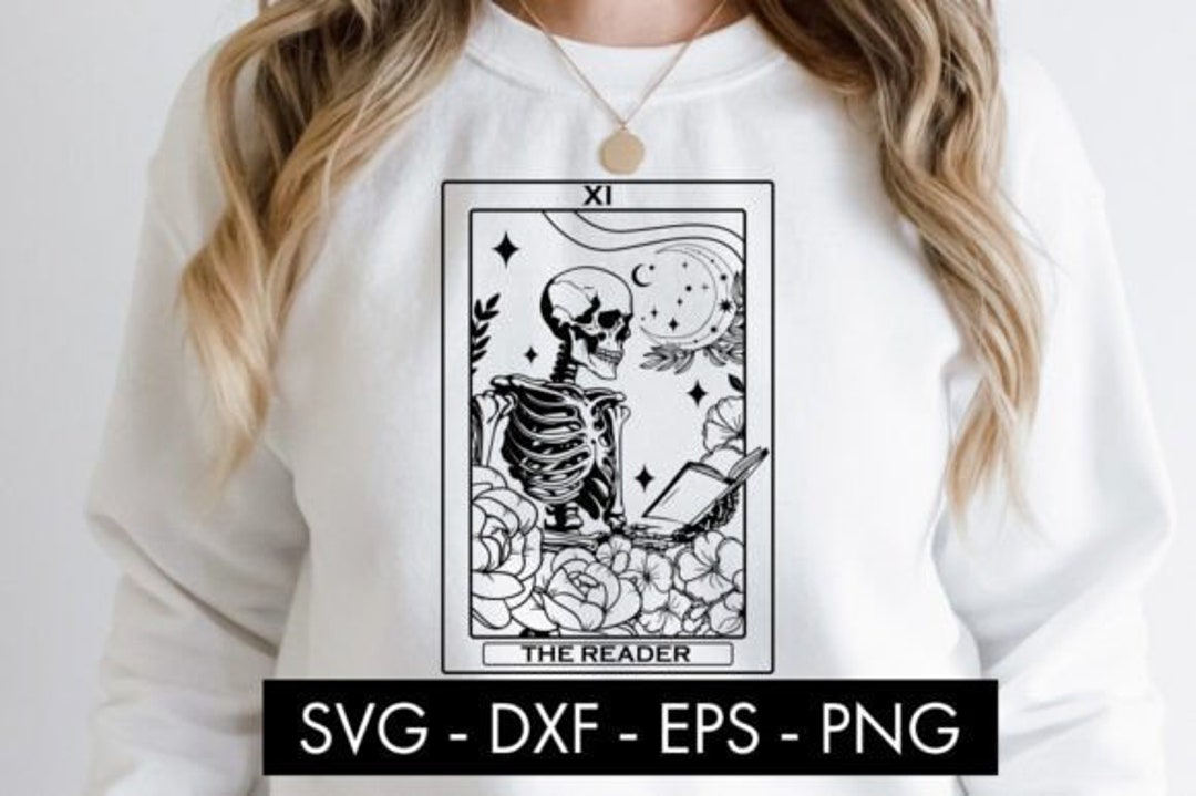 Tarot Card the Reader SVG Cut File PNG, the Tarot Card Reader SVG ...