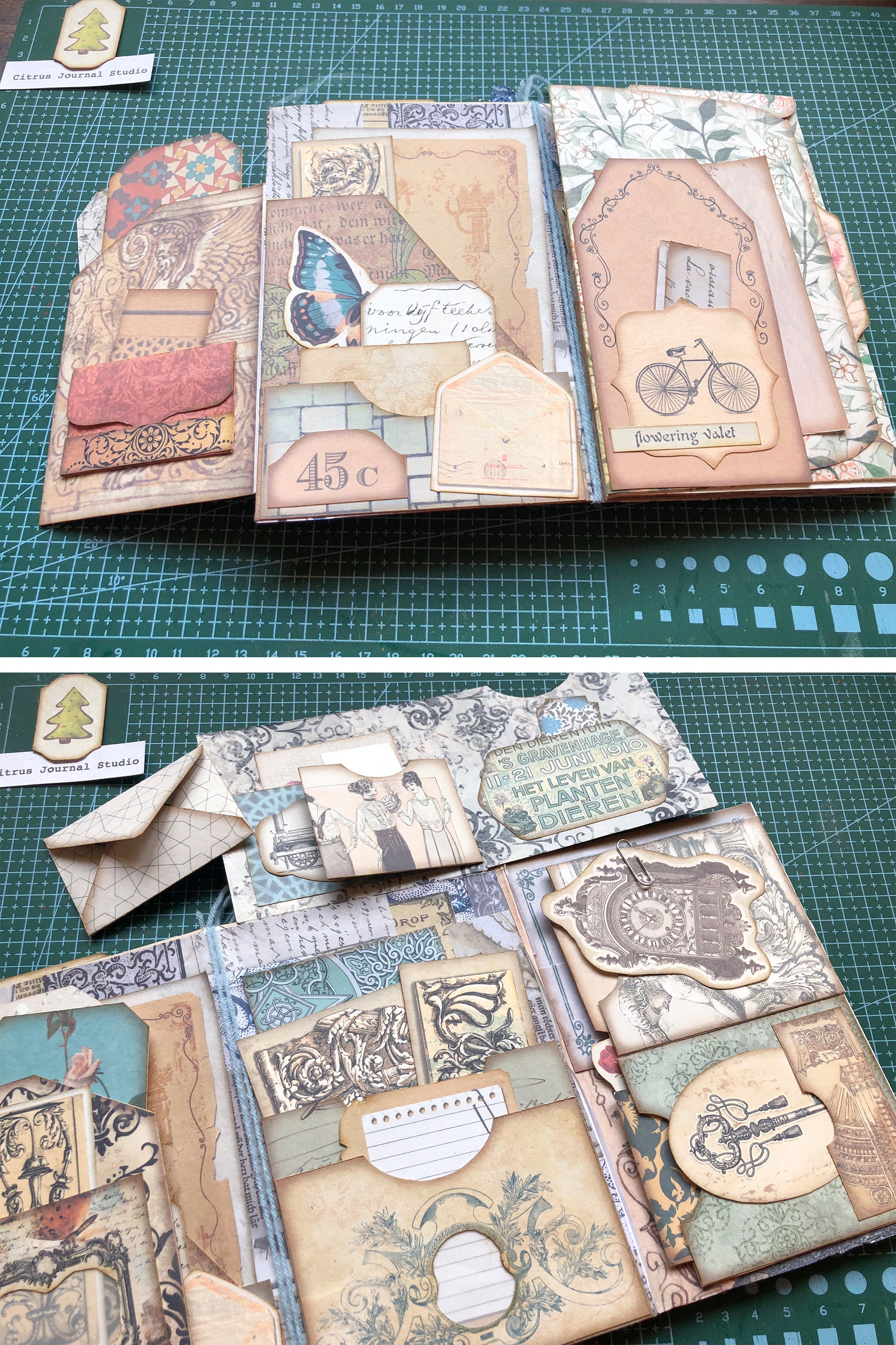 Junk Journal Kit, Loaded Pocket Tags, Journal Tags, Ephemera, Junk ...