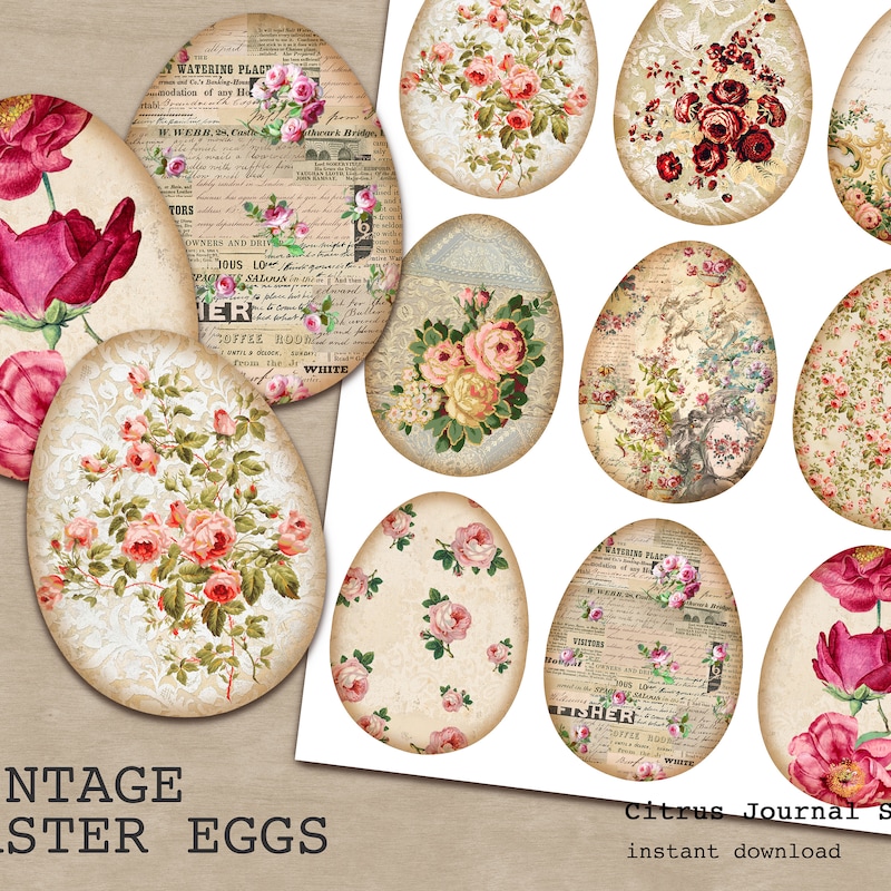 Easter Egg Ephemera - Etsy