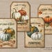 Vintage Pumpkin Tags, Fall Tags, Vintage Autumn Tags, Fall Market, Farm ...