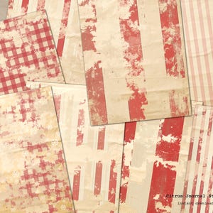Christmas Pattern, Christmas Red Papers, Vintage Stripes, Christmas ...