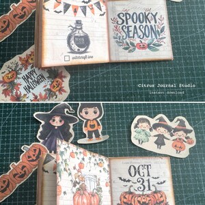 Halloween Bucket List, Halloween Mini Book, Halloween List, Fussy Cuts ...