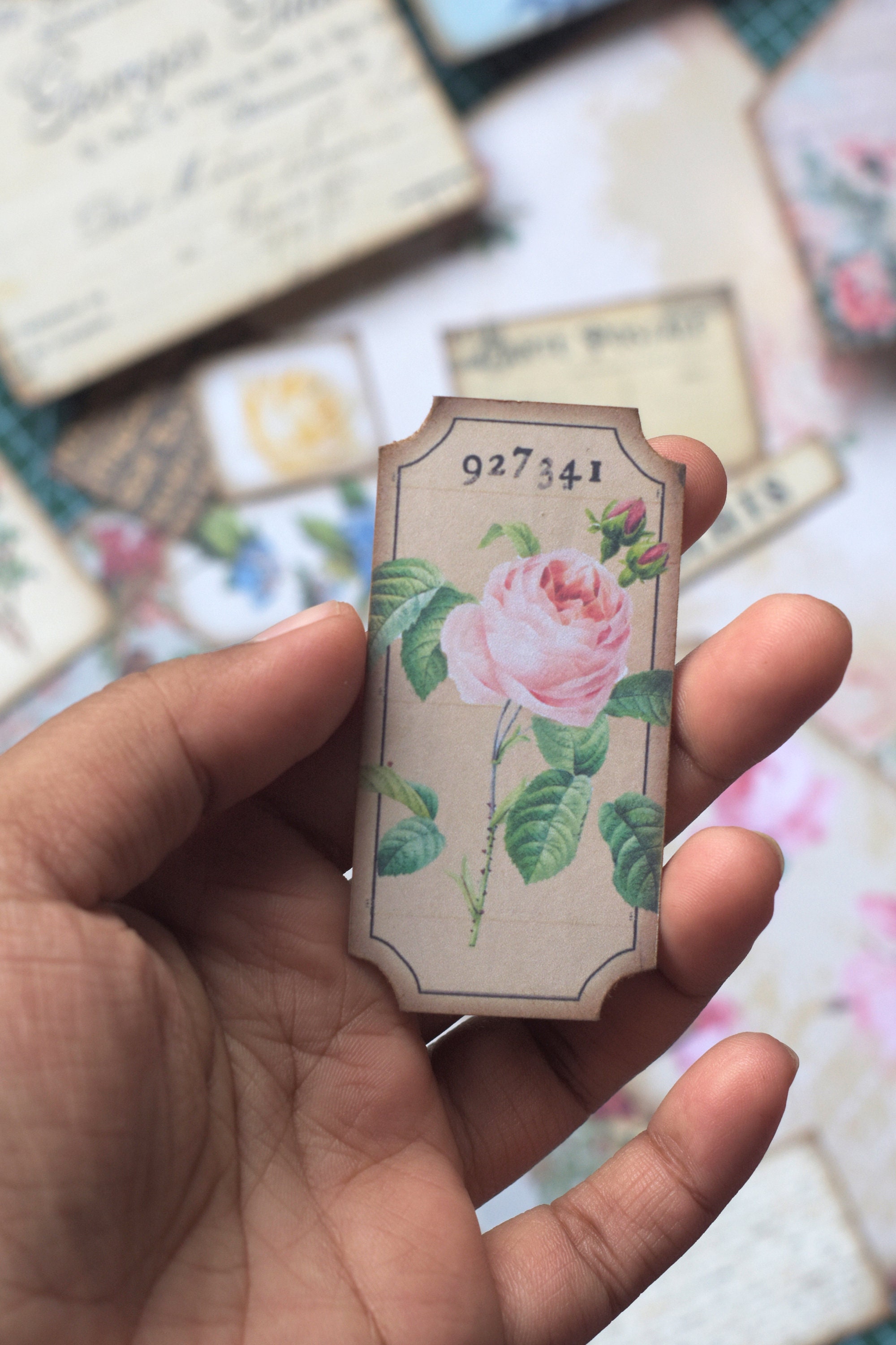 Pocket Tags, Junk Journal Kit, Ephemera, Journal Tag, Loaded Tags ...