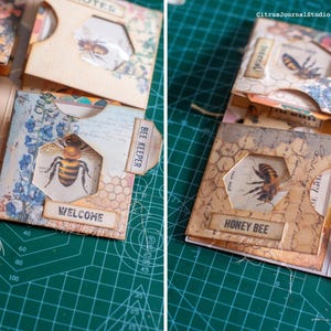 Honeybee Journal Page Insert, Honeycomb Labels, Bee Farm, Loaded Pocket ...