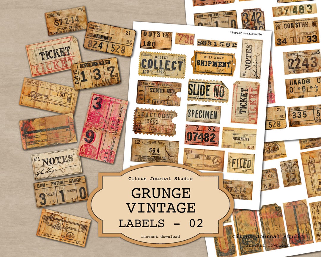Specimen Label, Label Ephemera, Vintage Number Labels, Vintage Labels ...