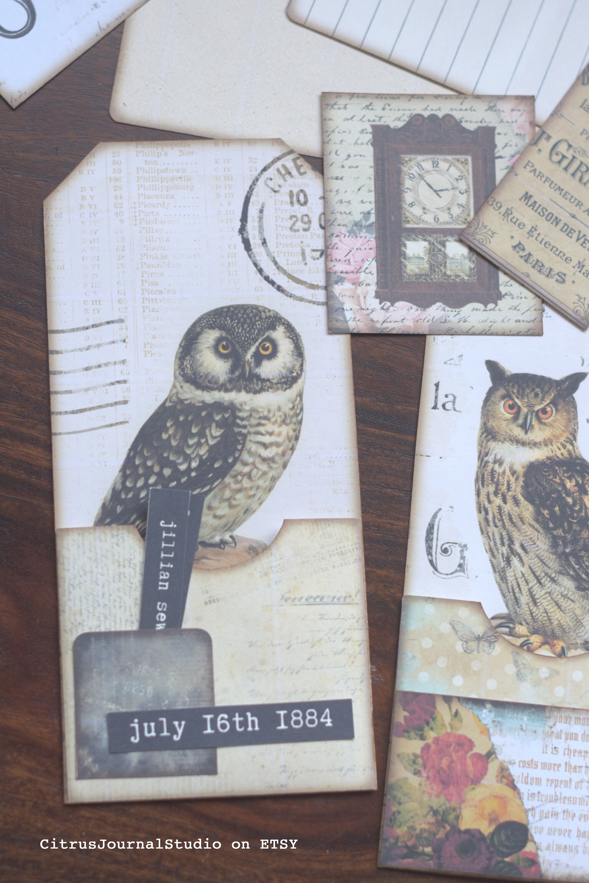 Loaded Tags Junk Journal Kit Collage Sheet Journal Tags - Etsy