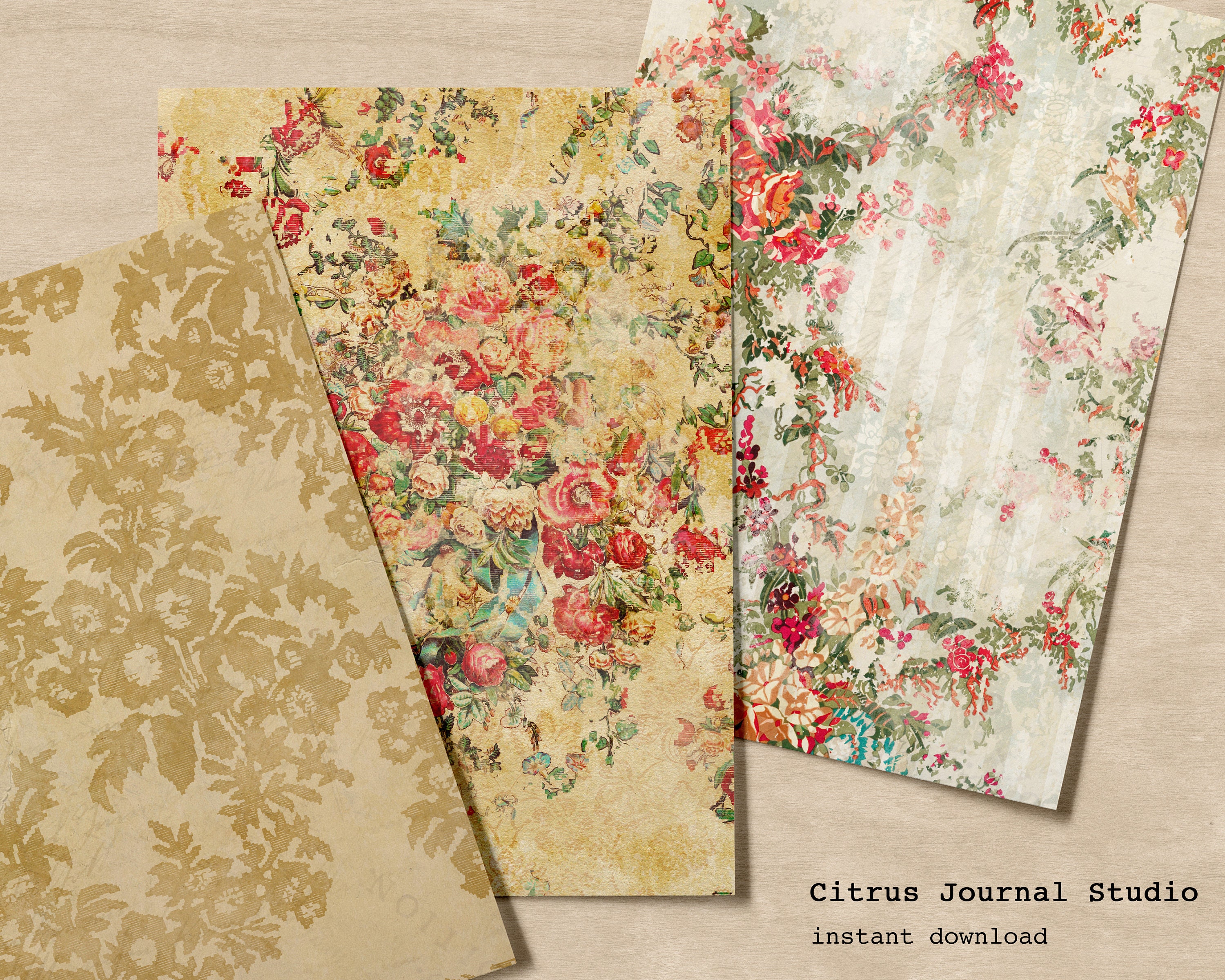 Junk Journal Scrapbook Kit Collage Sheet Decorative Paper - Etsy