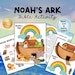 Noah's Ark Bible Lesson for Kids, VBS Activity, Genesis, Christian ...