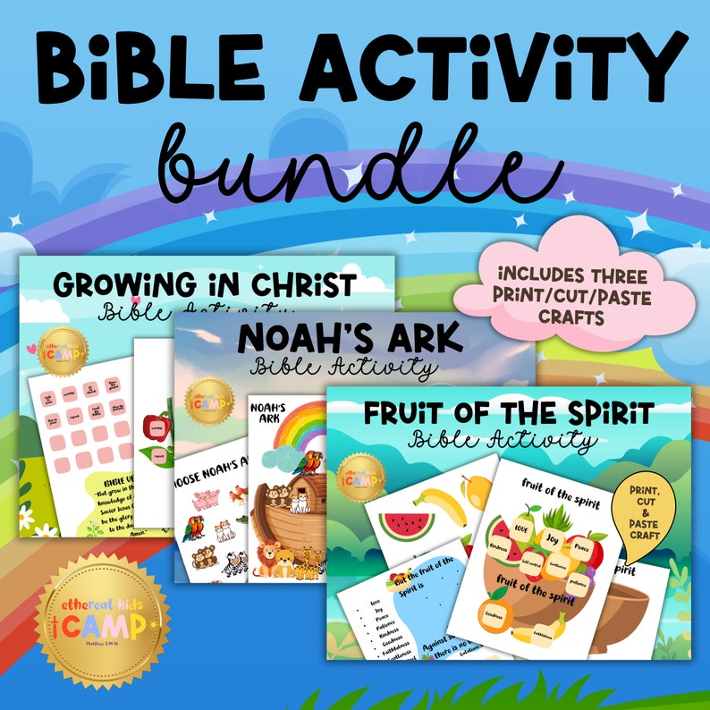 Noah's Ark Bible Lesson for Kids, VBS Activity, Genesis, Christian ...