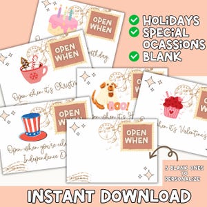 Open When Envelopes College, Open When College, Open When Cards, Open ...