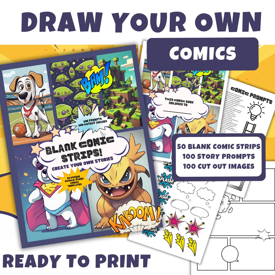 Comic Book Templates, Do It Yourself Comic Strip, Blank Comic Pages ...