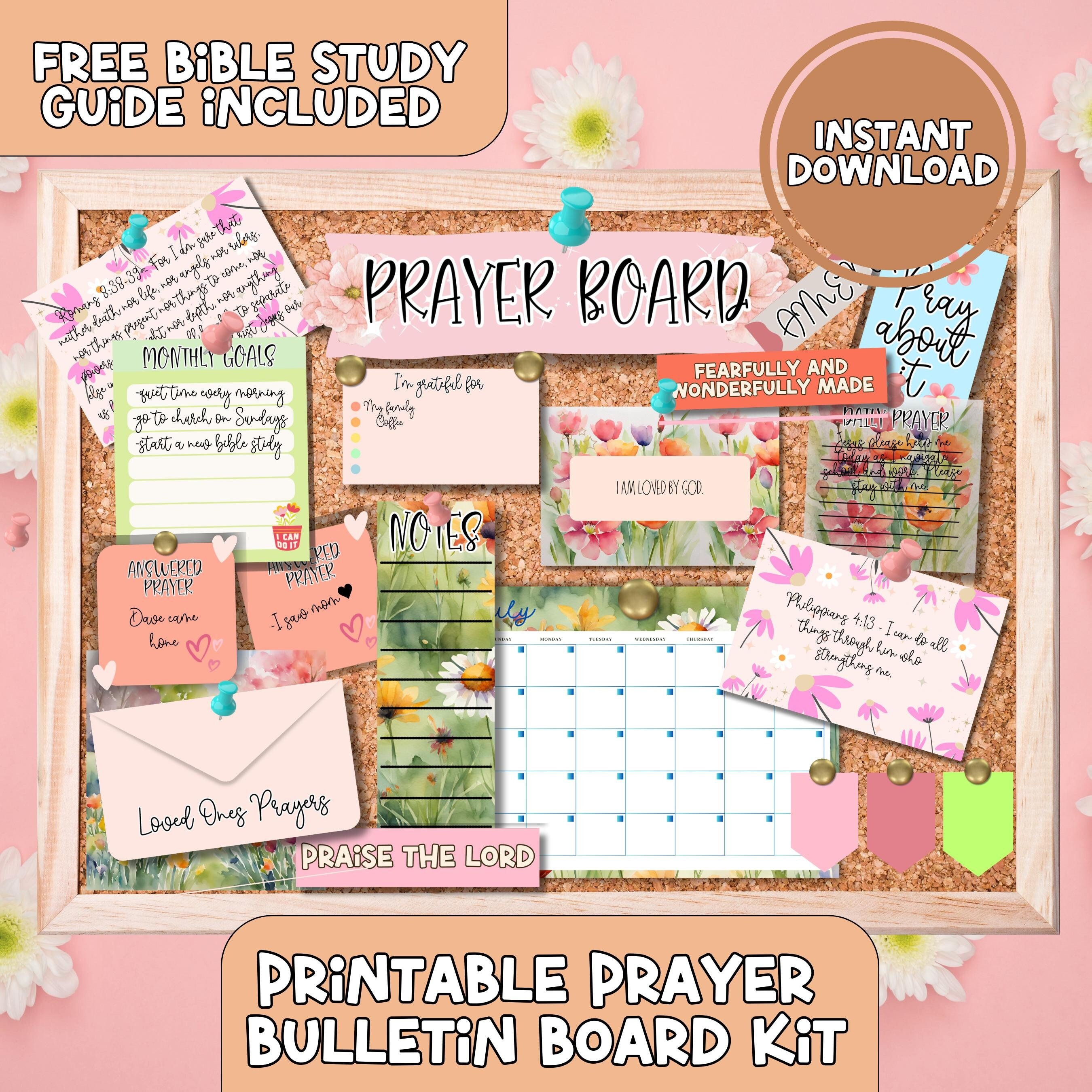 Prayer Board Kit, Prayer Vision Board, Prayer Board Starter Kit, Prayer ...