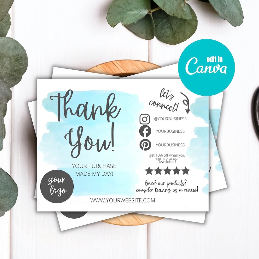 Thank You Cards Business, Thank You Cards, Small Business Thank You ...