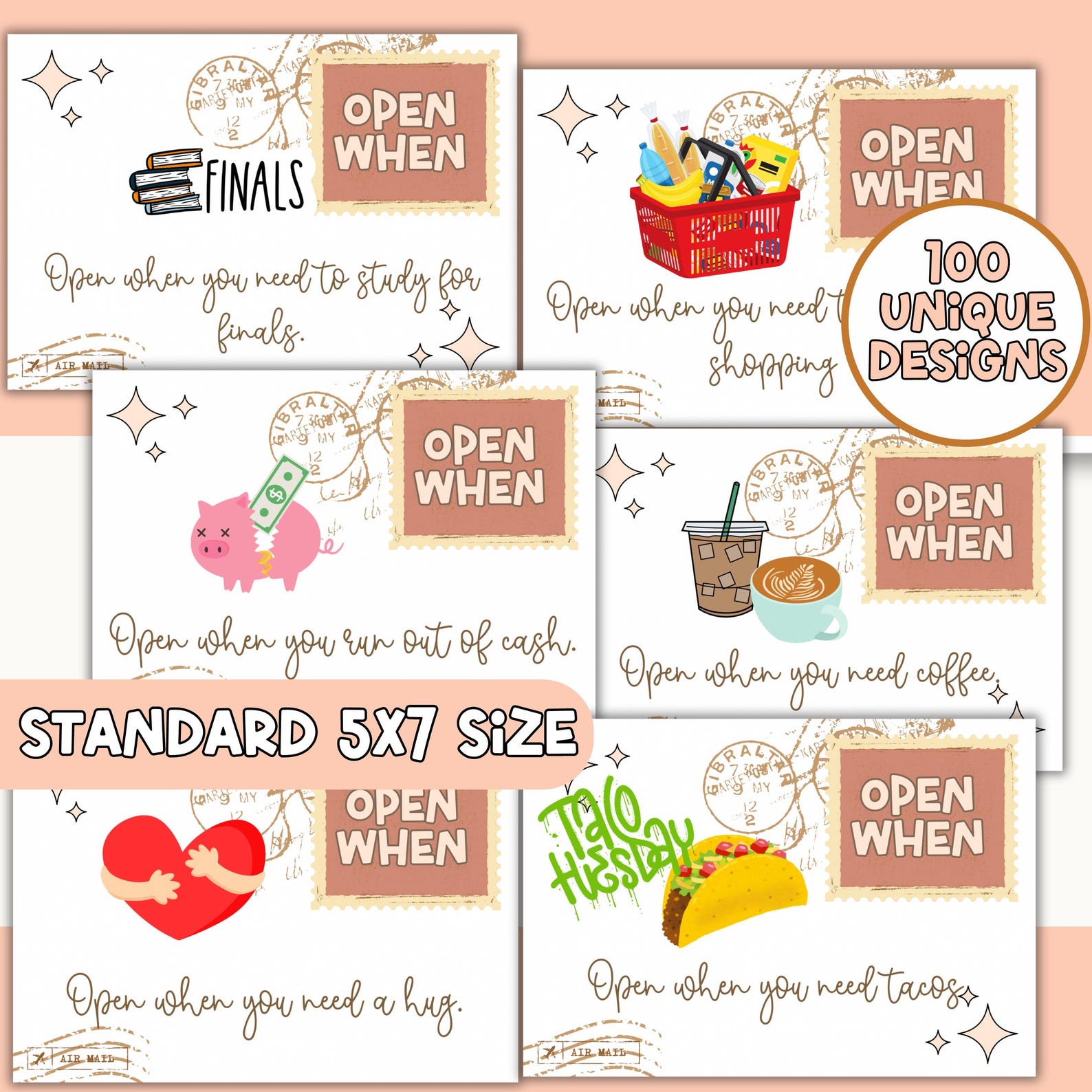 Open When Envelopes College, Open When College, Open When Cards, Open ...