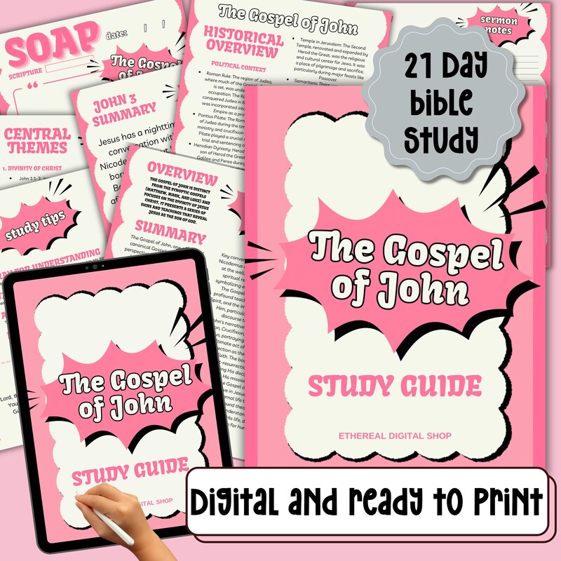 Bible Study Template - Etsy