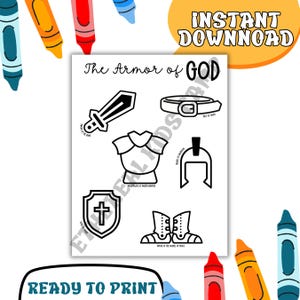 The Armor of God, Bible Lessons for Kids, Christian Preschool Craft ...