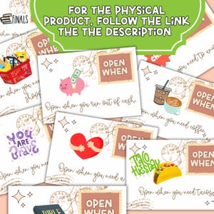 Open When Envelopes College, Open When College, Open When Cards, Open ...