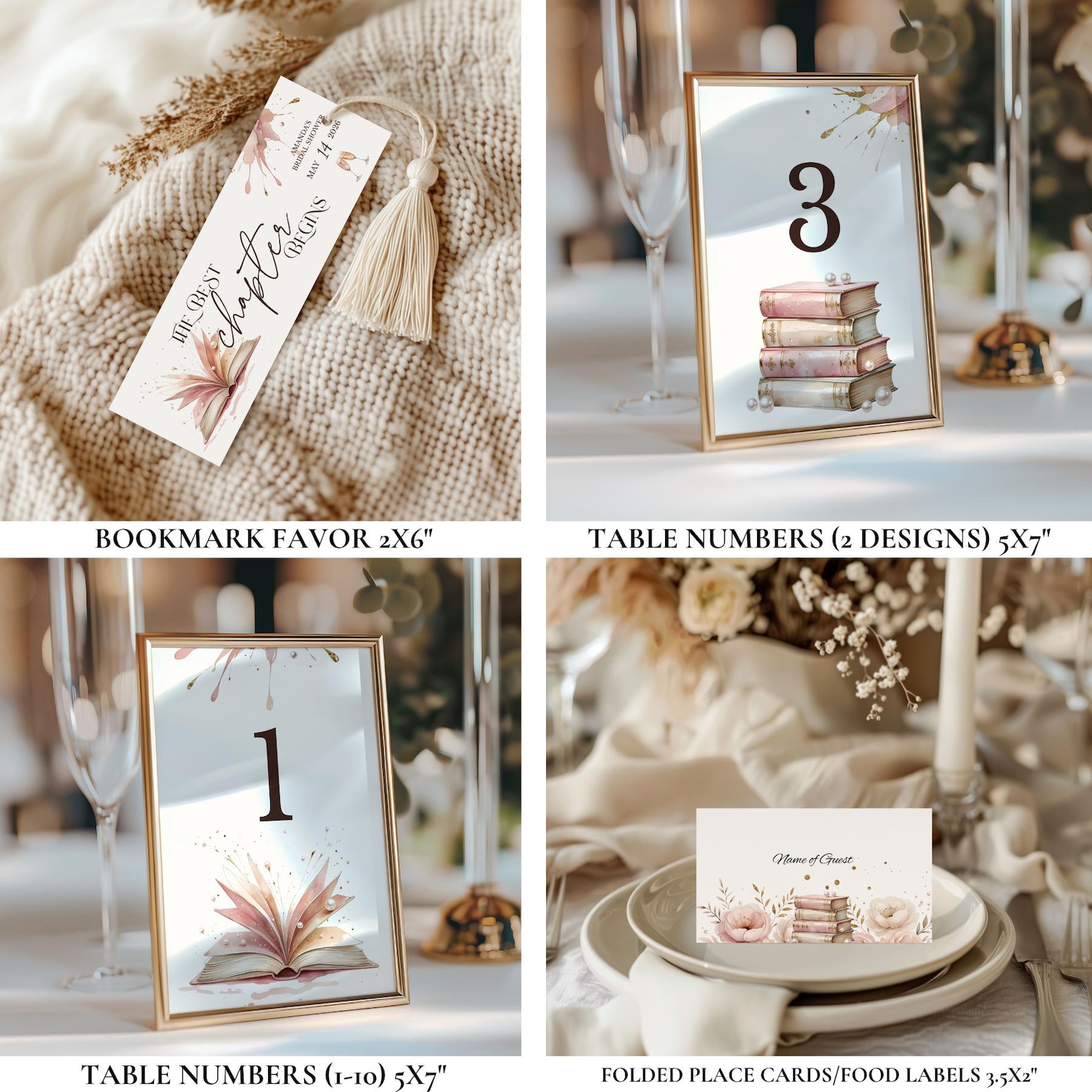 Luxurious Bridal Shower Bundle, the Best Chapter Begins Theme, Book ...