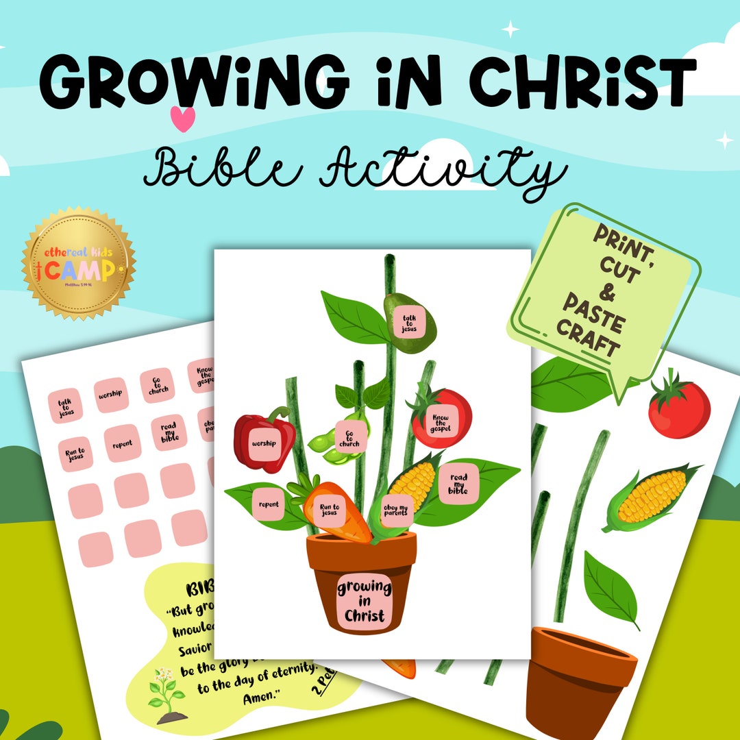 Growing in Christ, Bible Lessons for Kids, VBS Activity, Genesis ...