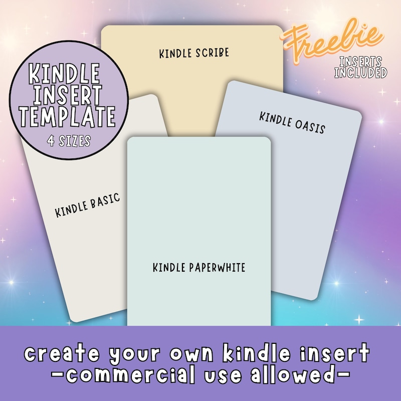 Kindle Inserts - Etsy