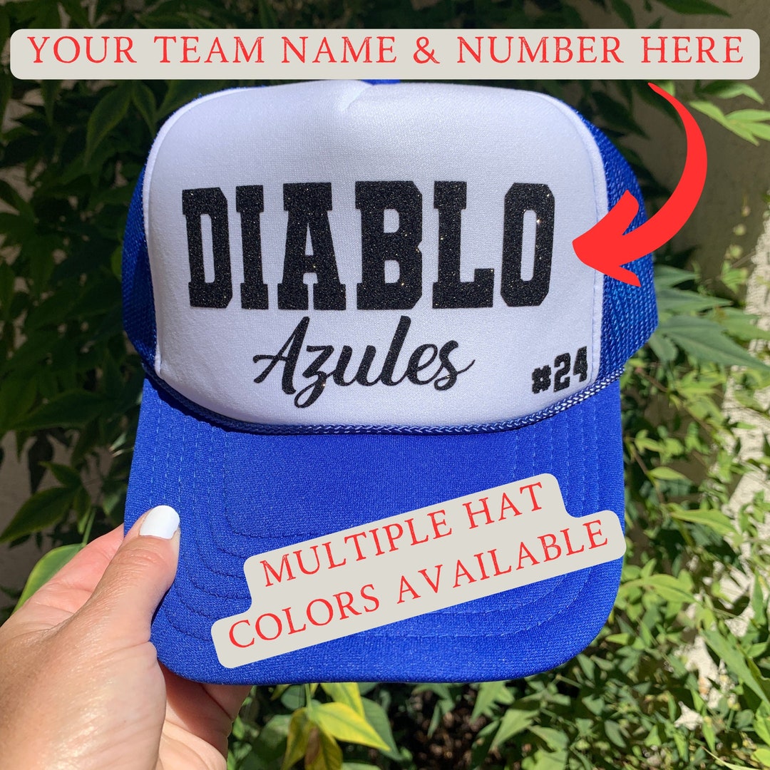 CUSTOM Team Trucker Hat With Athlete’s Team Name & Number - Etsy