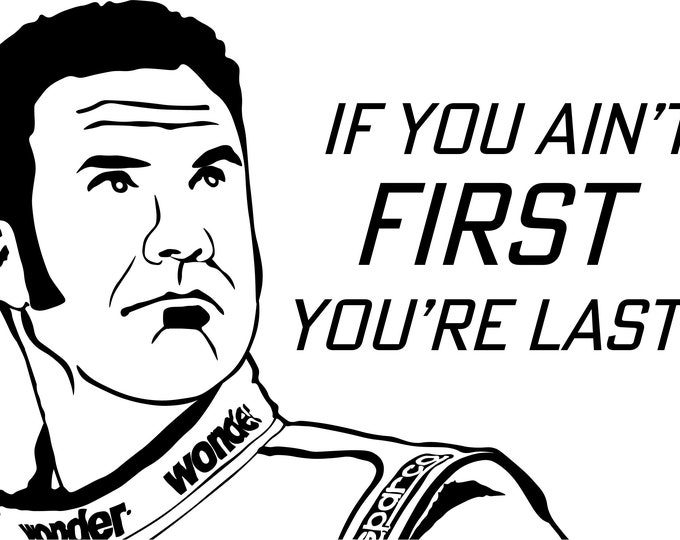 Ricky Bobby First, Last SVG, PNG, JPEG - Etsy