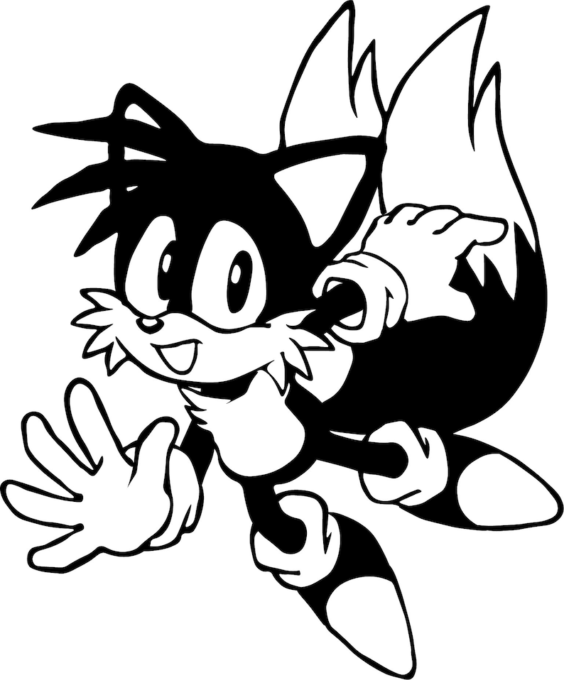 Tails (sonic the Hedgehog) SVG, PDF, PNG - Etsy Canada