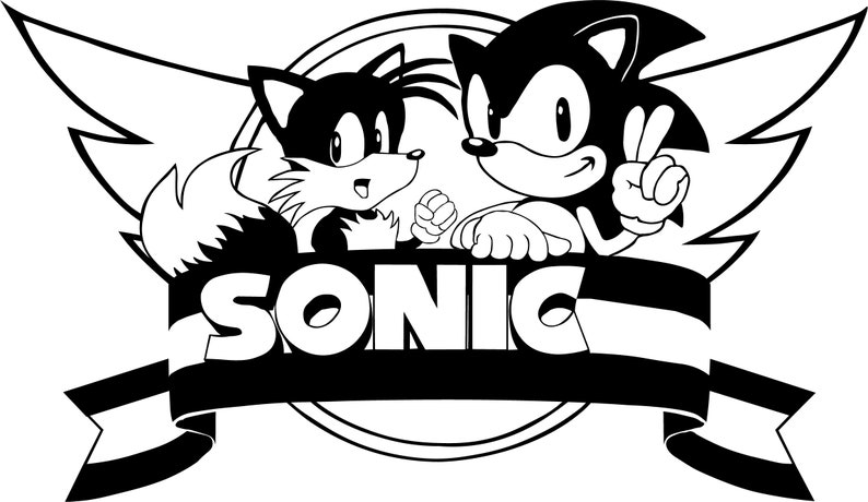Sonic the Hedgehog Logo SVG, PDF, PNG - Etsy